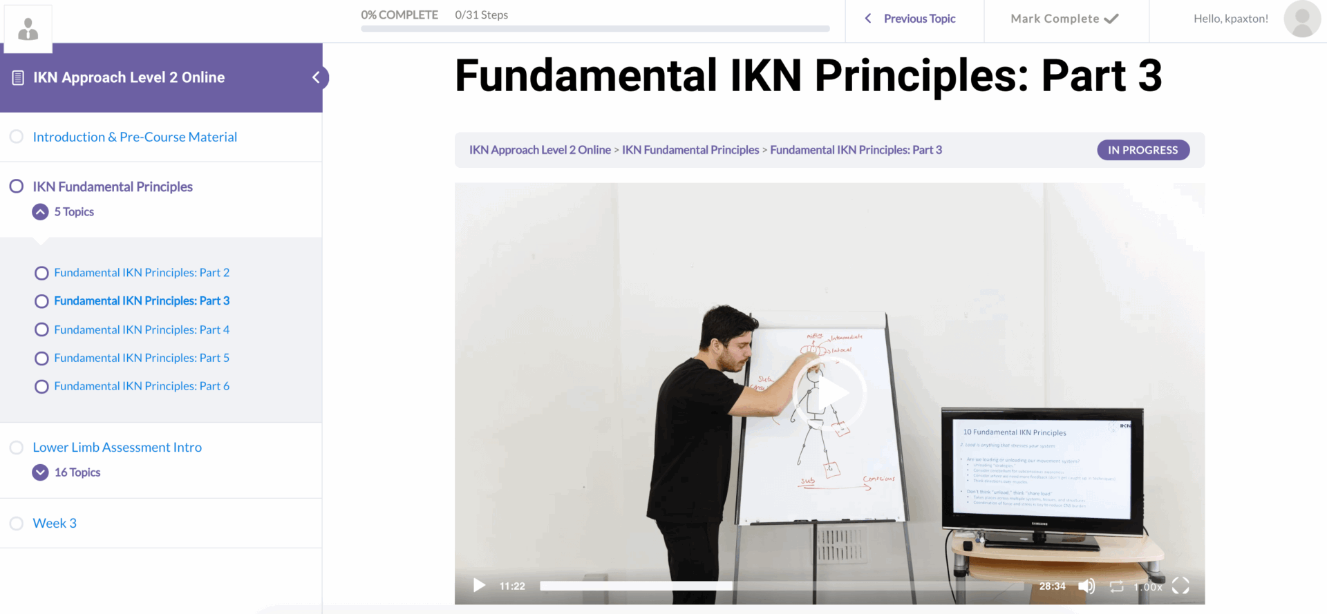 IKN Approach Level 2 ONLINE - Integrated Kinetic Neurology